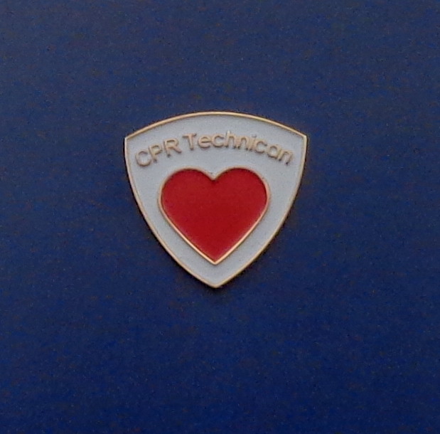 CPR TECHNICIAN lapel pin HEART