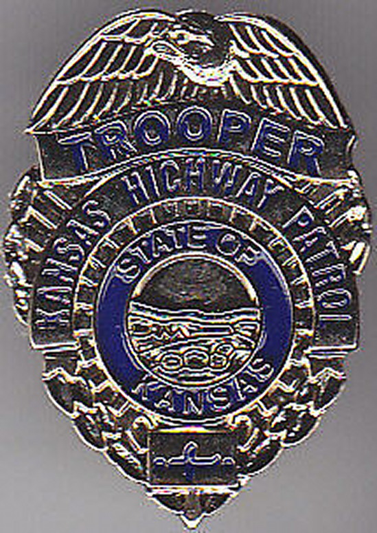 Kansas highway patrol mini badge lapel pin KS KSHP