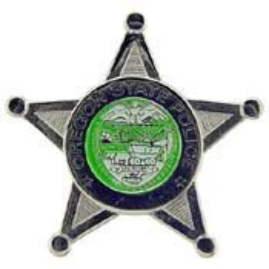 Oregon State Police Mini Badge Lapel Pin OR