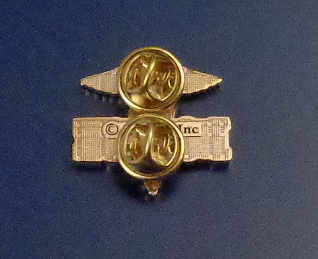 POLICE Caduceus medical insignia Gold Lapel Pin