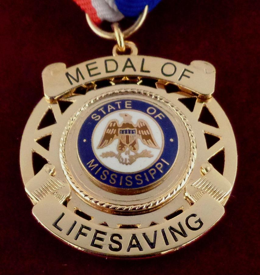 MEDAL OF LIFESAVING State of Mississippi MS Award