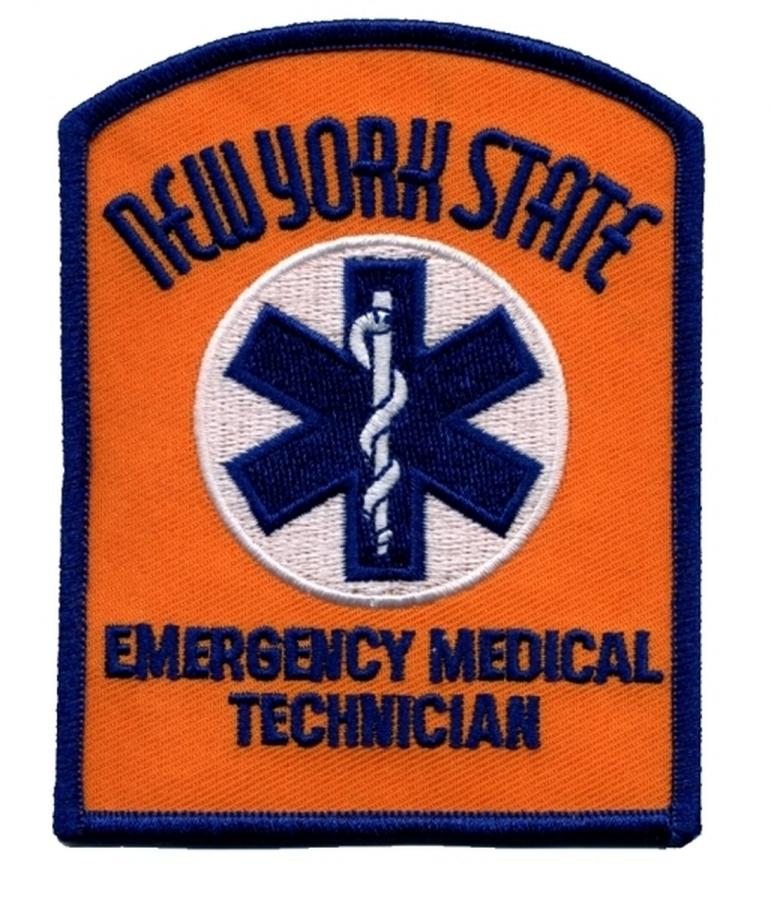 New York State Emergency Medical Technician patch DARK GOLD