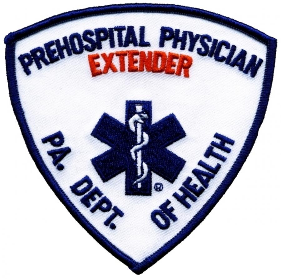 Pennsylvania PREHOSPITAL PHYSICIAN EXTENDER shoulder patch PA Dept o
