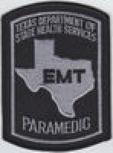 Texas EMT PARAMEDIC subdued patch TX