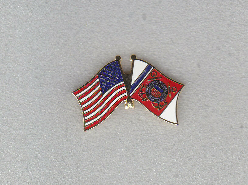 United States Coast Guard US Flags Lapel Pin