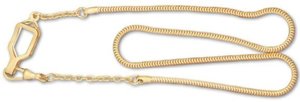 WHISTLE CHAIN Gold-tone with Epaulet Clasp: Uniform Insignias