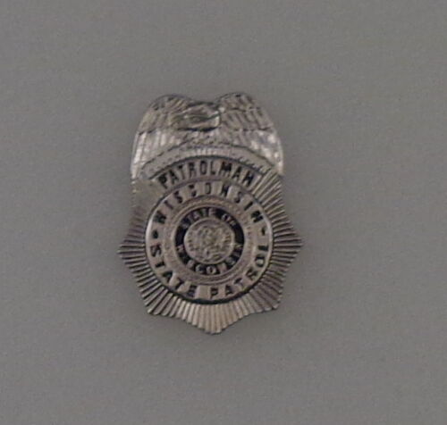 Wisconsin WI State Patrol mini badge lapel pin WISP